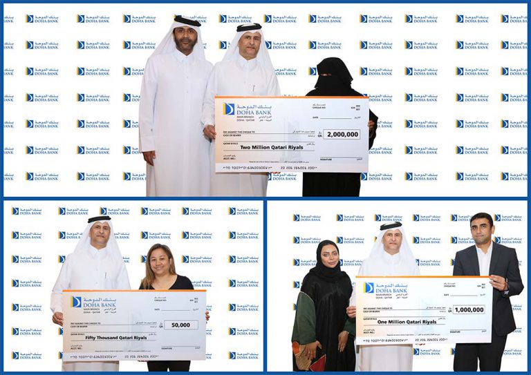 Doha Bank Announces 65 Winners of Final Al Dana Draw - Doha Bank Qatar