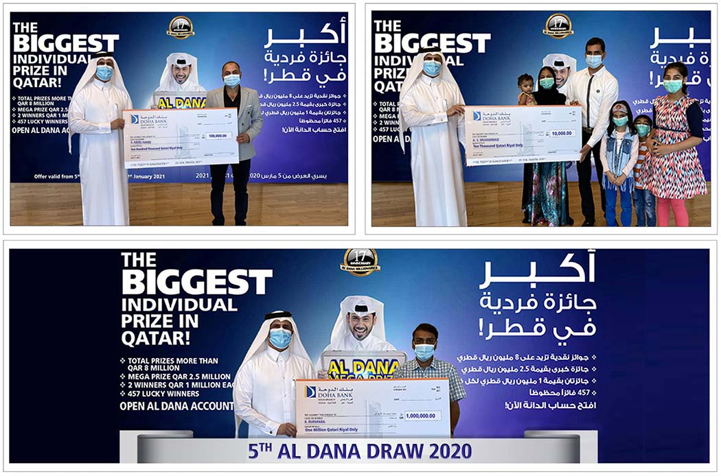 Doha Bank Announced 1 Million Lucky Winner in its 5th Al Dana Draw ...
